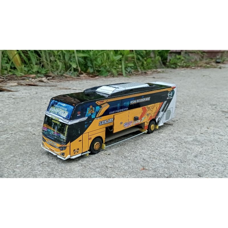 Jual PAPERCRAFT BUS SANJAYA TRANS "GARFIELD" SPEK BUKAAN | Shopee Indonesia
