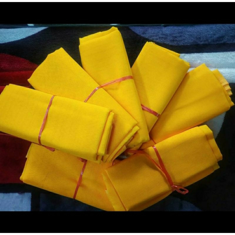 Jual kain kuning permeter lebar 90cm | Shopee Indonesia