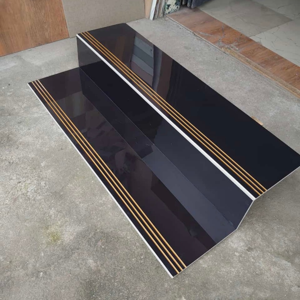 Jual Granit tangga hitam polos glosyy 30x120 + 20x120 ukuran bisa ...