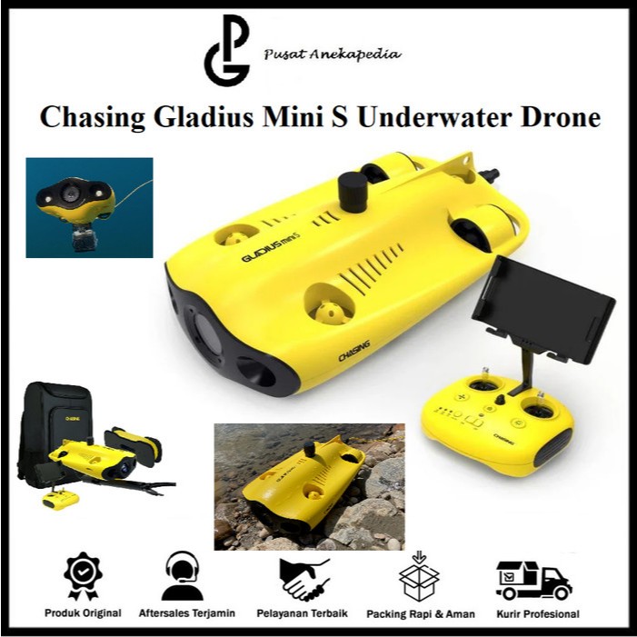 Jual Gladius Mini S Underwater Drone Flash Pack 4K UHD Camera 100m - Drone Bawah Air Gladius ...