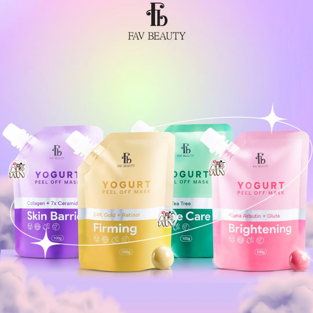 Jual FAV BEAUTY FB YOGURT PEEL OFF MASK SERIES ( BRIGHTENING / ACNE ...