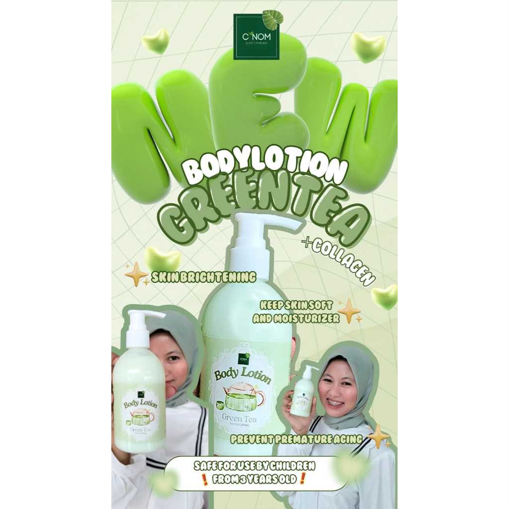 Jual Body Lotion Collagen Untuk Anak dan Dewasa varian Green tea ...