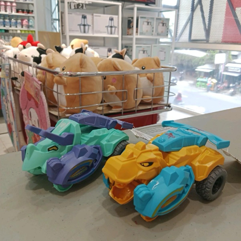 Jual Miniso Inertia Dinosaur Transforming Car | Shopee Indonesia