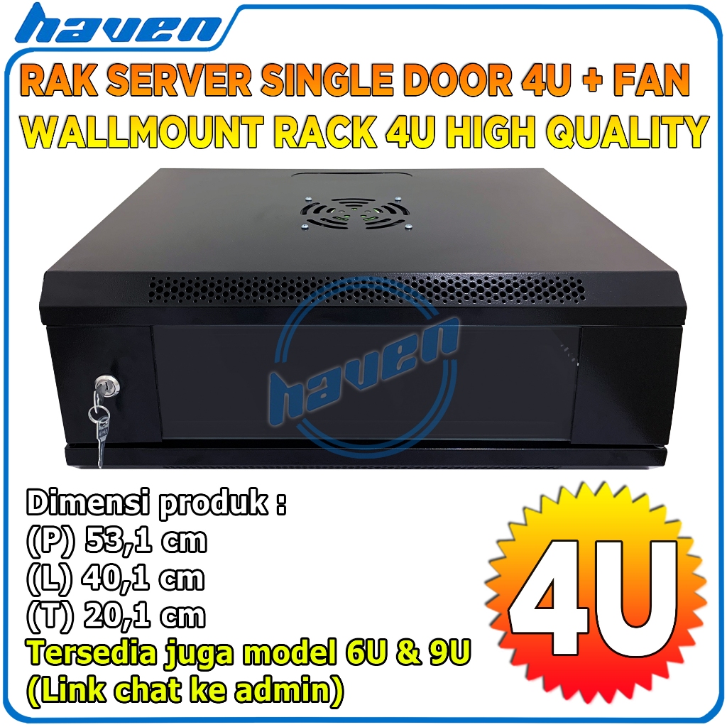 Jual Wallmount Rack Server 4U / Wallmount Rack 4U / Rak Server Ukuran ...