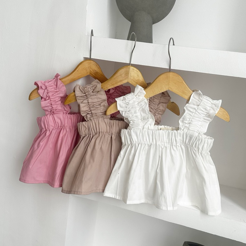 Jual Kids | HANNI TOP for Kids | baju ruffle anak | babydoll anak ...