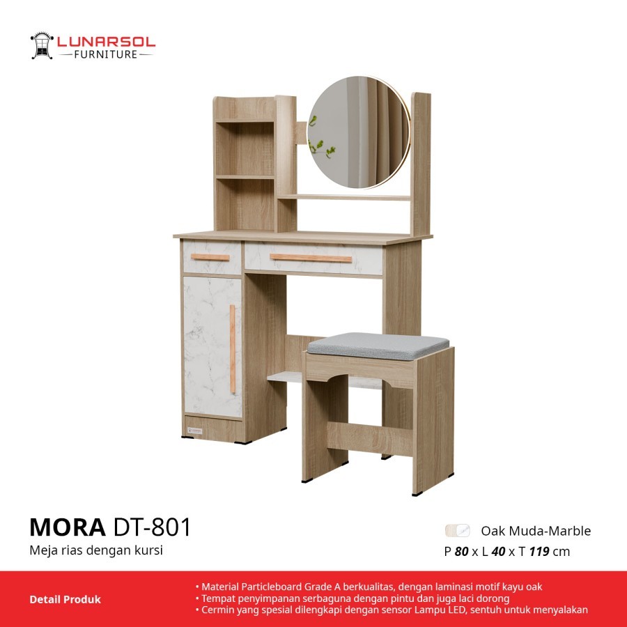 Jual Meja Rias Minimalis Meja Rias Kaca Bulat Meja Rias Classic DT 801 ...