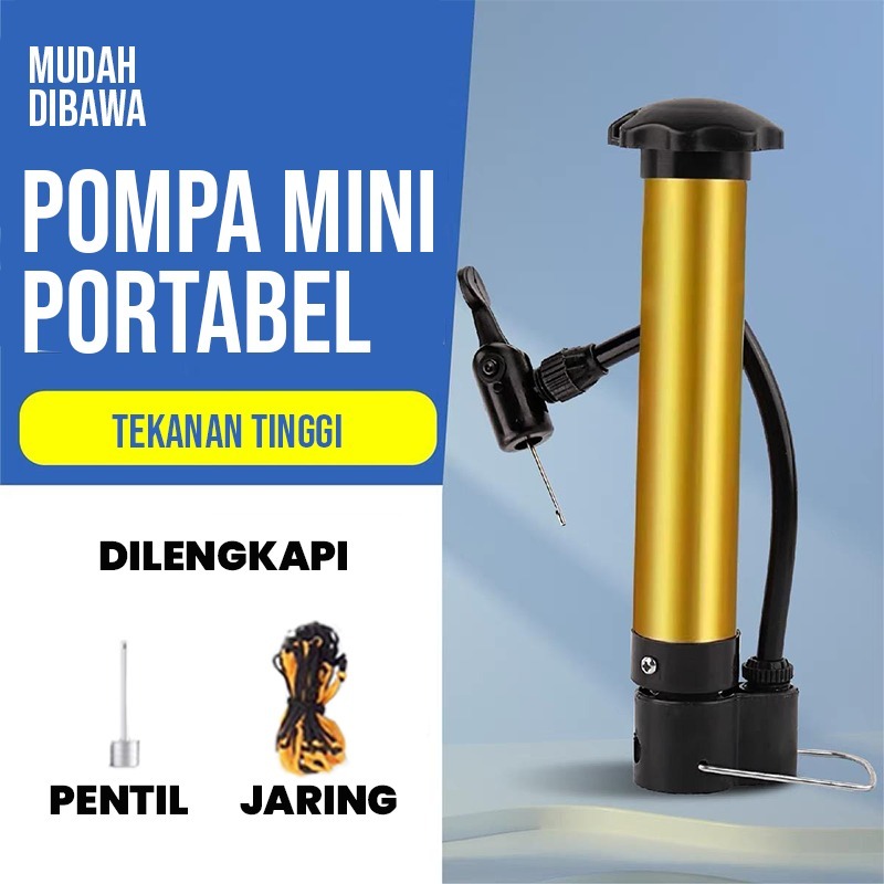 Jual BBAK Pompa Angin Mini Portable Pompa Angin Ban Sepeda Balon Bola ...