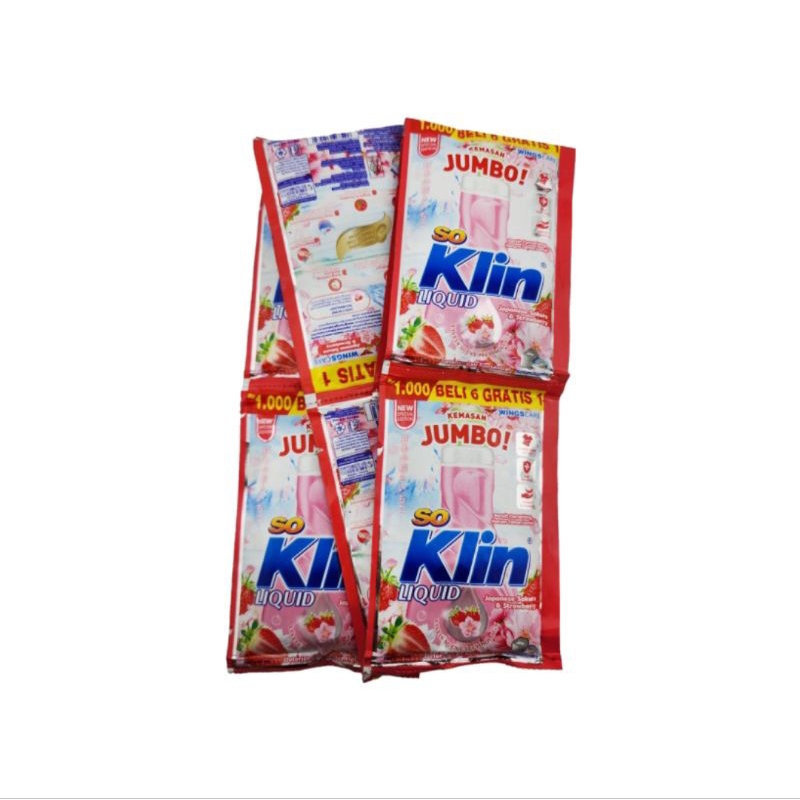 Jual So Klin Liquid Deterjen Cair Konsentrat Kemasan Jumbo - Japanese Sakura & Strawberry ( 1 ...