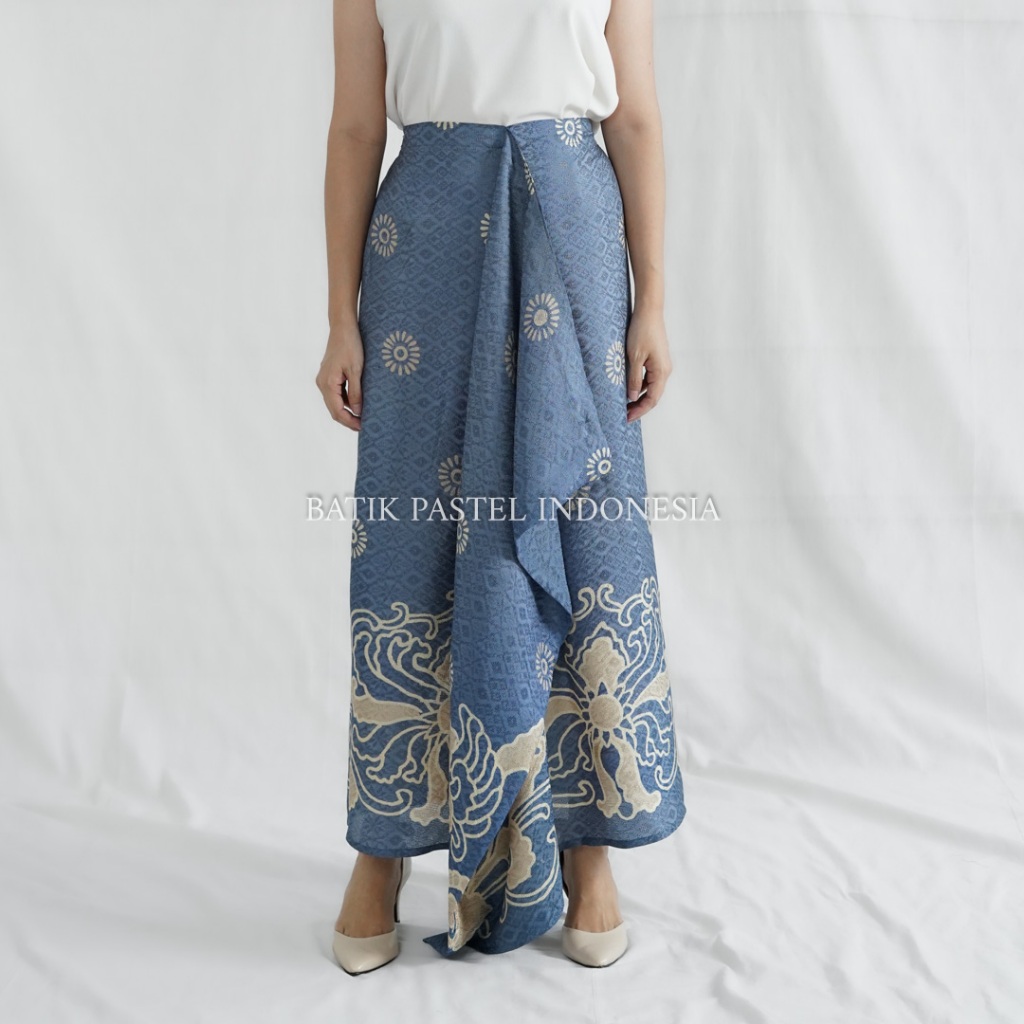 Jual Soraya Skirt - Model berkain Ikat Rok Batik Pastel | Shopee Indonesia