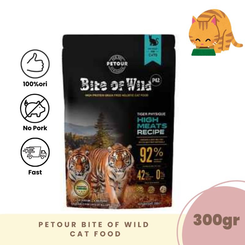 Jual PETOUR BITE OF WILD DRY FOOD 300GR | Shopee Indonesia