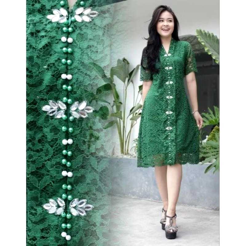 Jual Midi Dress Brukat Vania Modern Kekinian untuk Wanita - Promo Natal ...