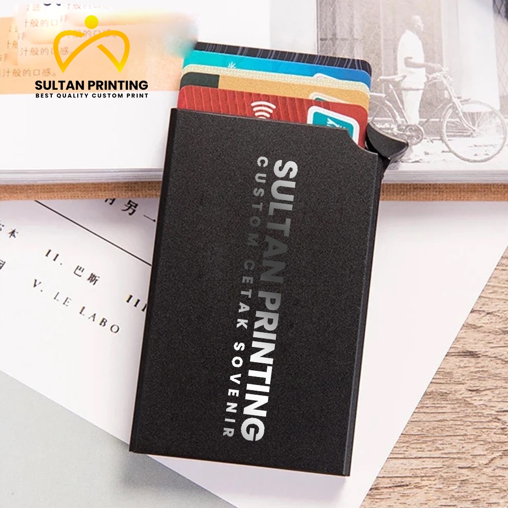 Jual Custom Smart Card Holder Alumunium Slot Kartu E-toll Emoney Kartu ...