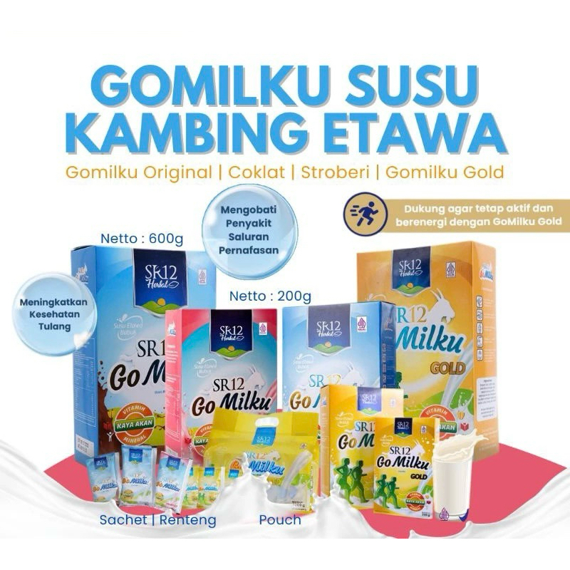 Jual GO MILKU SR12 SUSU KAMBING ETAWA ORIGINAL PREMIUM ETAWA GOATS MILK ...