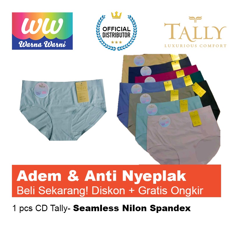 Jual Tally Celana Dalam Wanita Seamless Tanpa Jahitan Anti Nyeplak CD Perempuan M L XL XXL XXXL ...