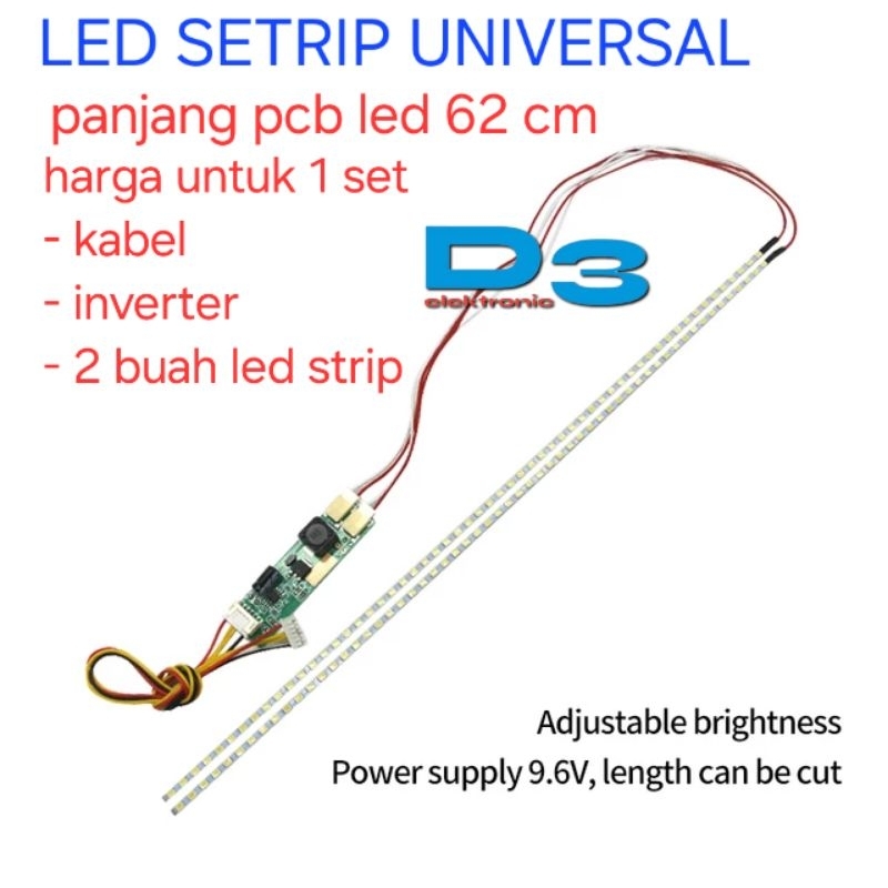 Jual BACKLIGHT LED LIDI STRIP STRIPS UNIVERSAL MULTI PLUS INVERTER ...