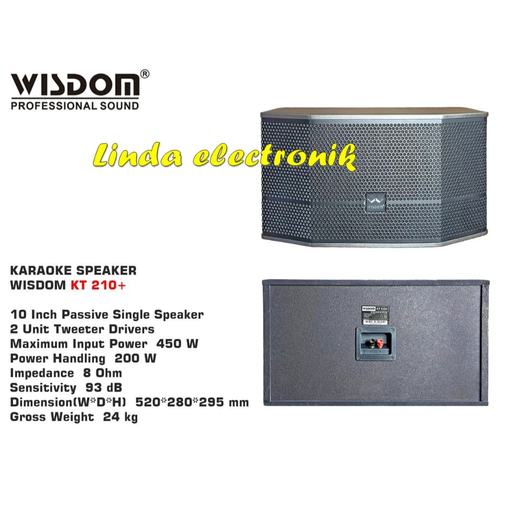 Jual speaker pasif wisdom kt 210 + / kt210 + 10 inch 2 buah original | Shopee Indonesia