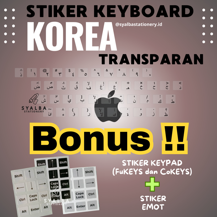 Jual Stiker Keyboard Huruf Hangeul Transparan untuk PC dan Laptop: Lucu ...