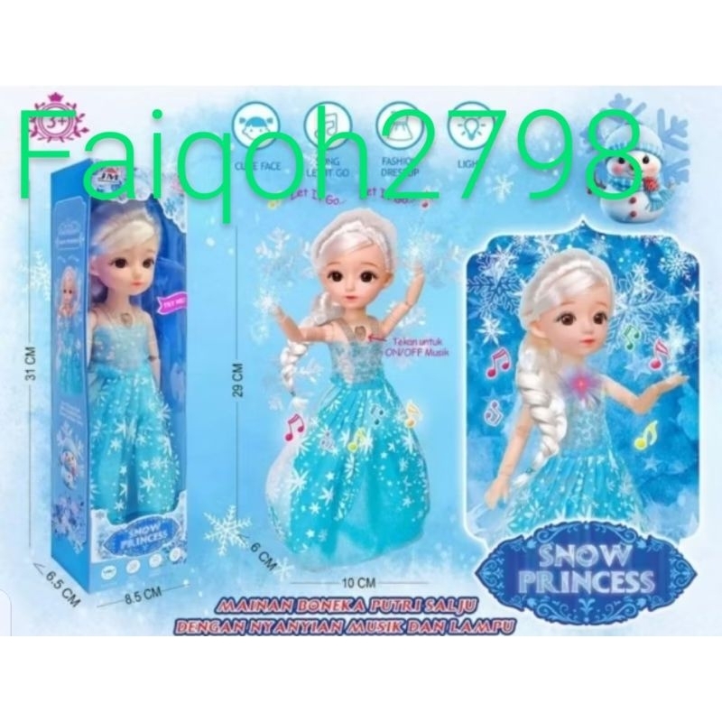 Jual Mainan Anak Boneka Frozen Putri Salju Elsa Ana Princess Doll Ada ...