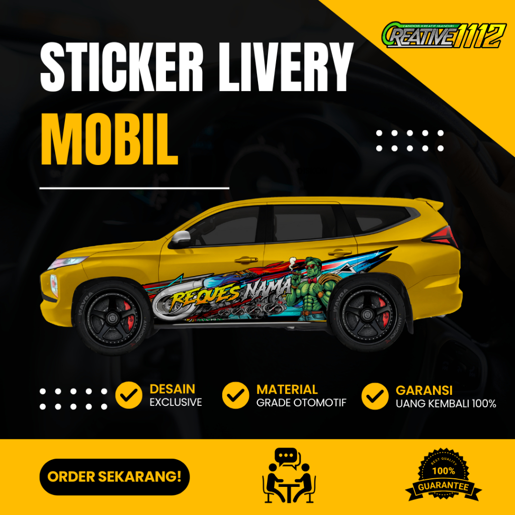 Jual STIKER MOBIL PAJERO OLD NEW VARIASI DECAL LIVERY MODIFIKASI ...