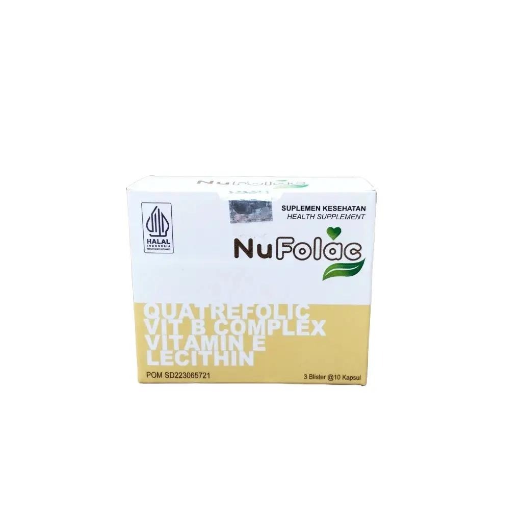 Jual Nutrindo Nufolac Isi 30 Kapsul - Vitamin B Complex + Asam Folat ...