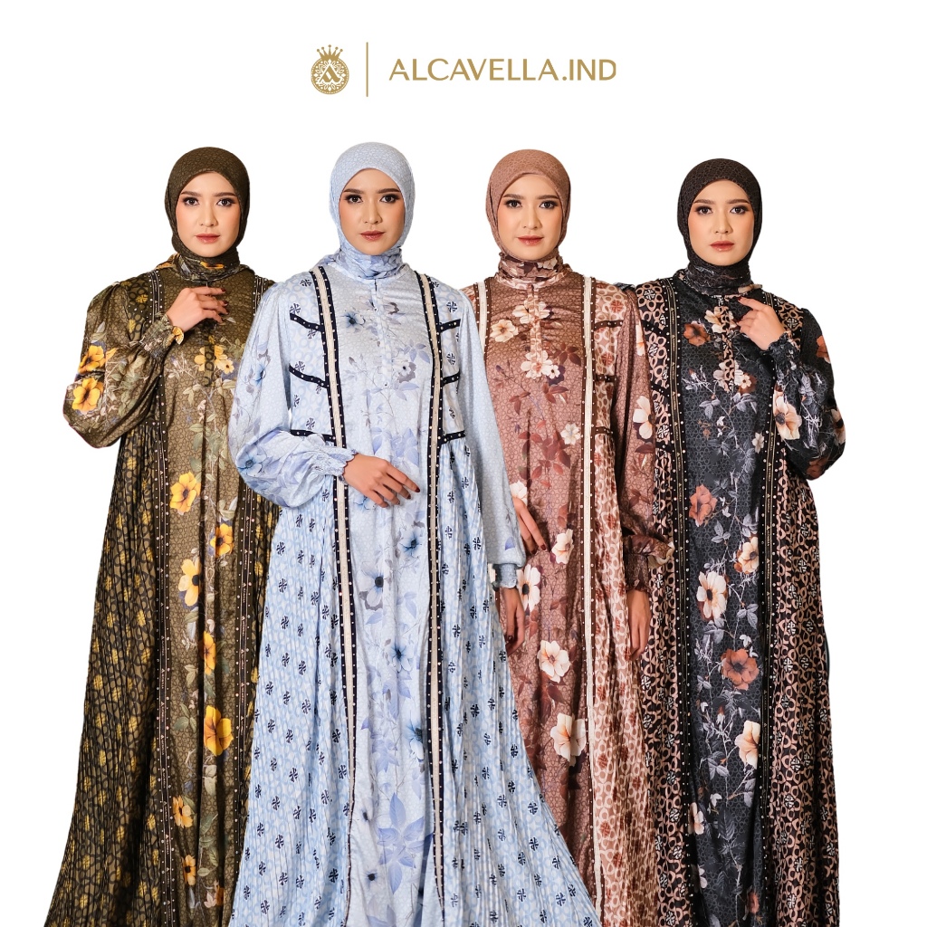 Jual Alcavella - Zephyra Dress | Baju Gamis Wanita Muslim Syari Elegan ...