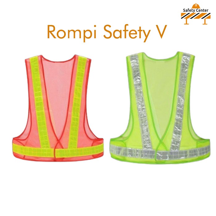 Jual Rompi Safety / Rompi Safety V / Rompi Jaring Proyek / Safety Vest ...