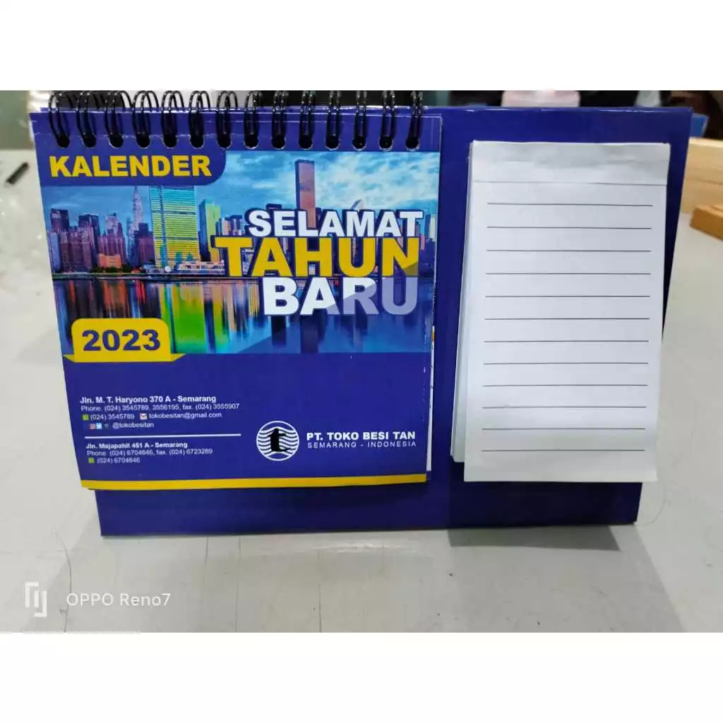 Jual Kalender 2025 Custom Kombinasi Notes - Kalender Duduk Kombinasi ...