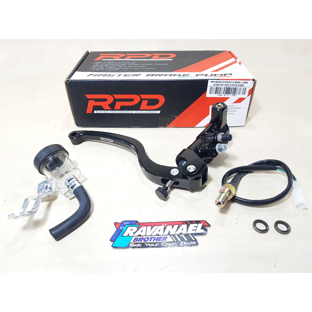 Jual Master Rem Atas Radial RPD NB7 NB 7 17 mm + Switch Rem Universal ...