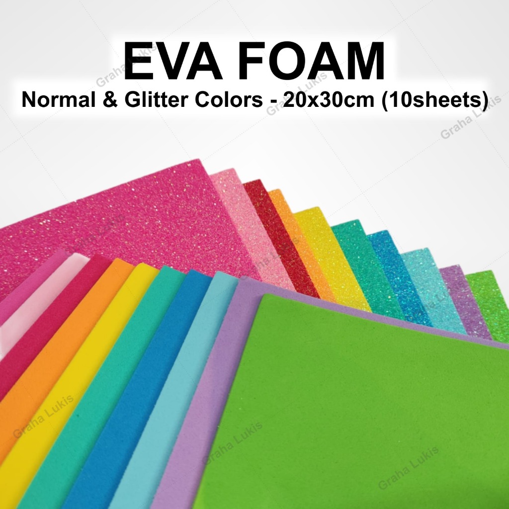 Jual DIY Eva Foam / Busa Ati / Foam Ati 20x30cm - 2mm - 10 Lembar ...