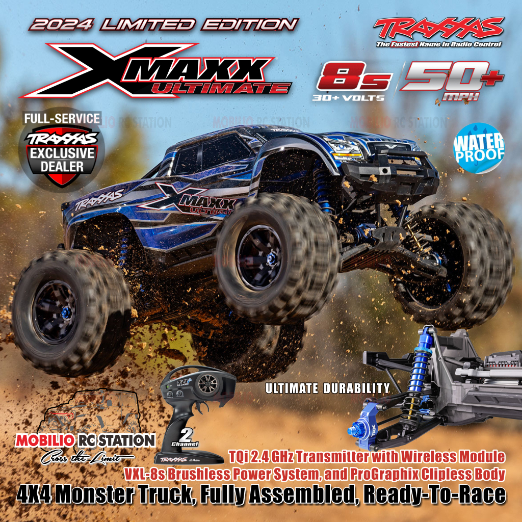 Jual Traxxas 77097-4 X-Maxx XMaxx Ultimate 4X4 Brushless Monster Truck ...