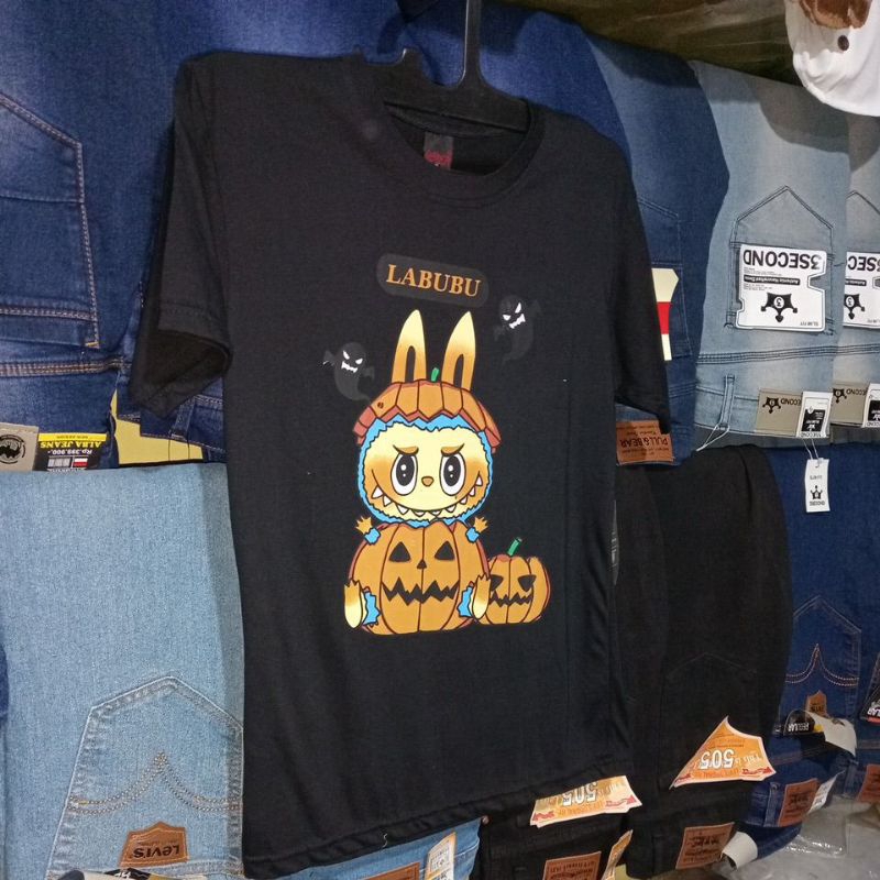 Jual Kaos Pendek Labubu Hitam | Shopee Indonesia