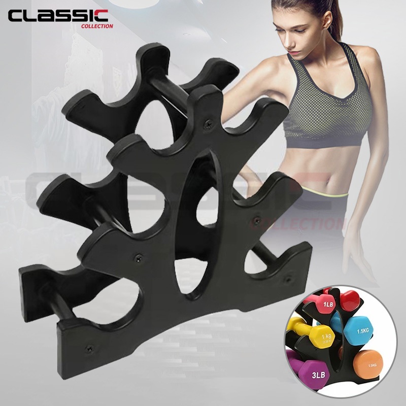 Jual Dumbbell Stand Barbel Rak 3 Tingkat Holder Dumbell Home Gym Stand ...