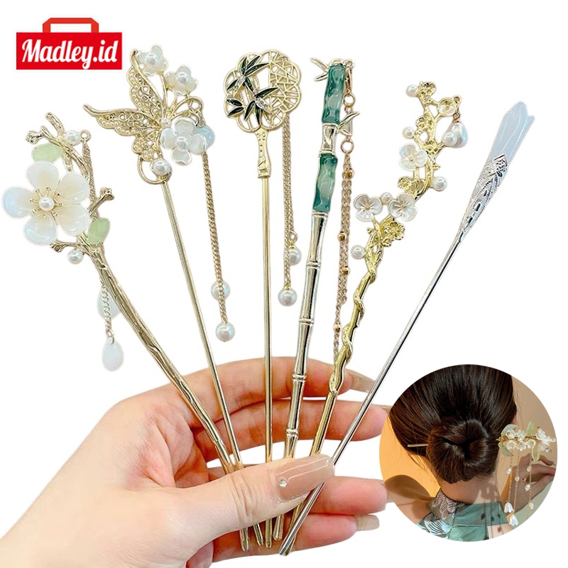 Jual MAdley Hairpin Tusuk Konde Wanita Gaya Korea Sanggul Jepit Rambut ...