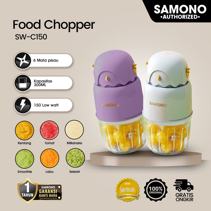 Jual SAMONO 150W Food Processor Chopper Mini Chopper Multifungsi Mpasi ...