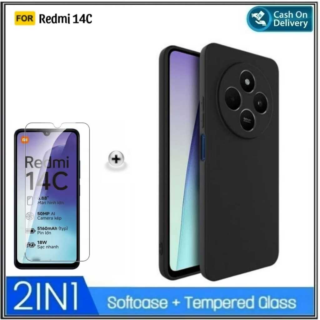 Jual PAKET 2IN1 Case Xiaomi Redmi A5 13X 14C 13 4G A3 13C 12C 12 POCO M6 4G M7 Pro 5G C71 C65 ...