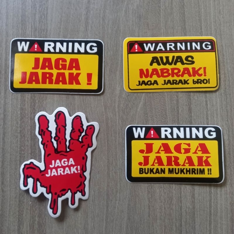 Jual STIKER JAGA JARAK AMAN VINYL UKURAN KECIL | Shopee Indonesia