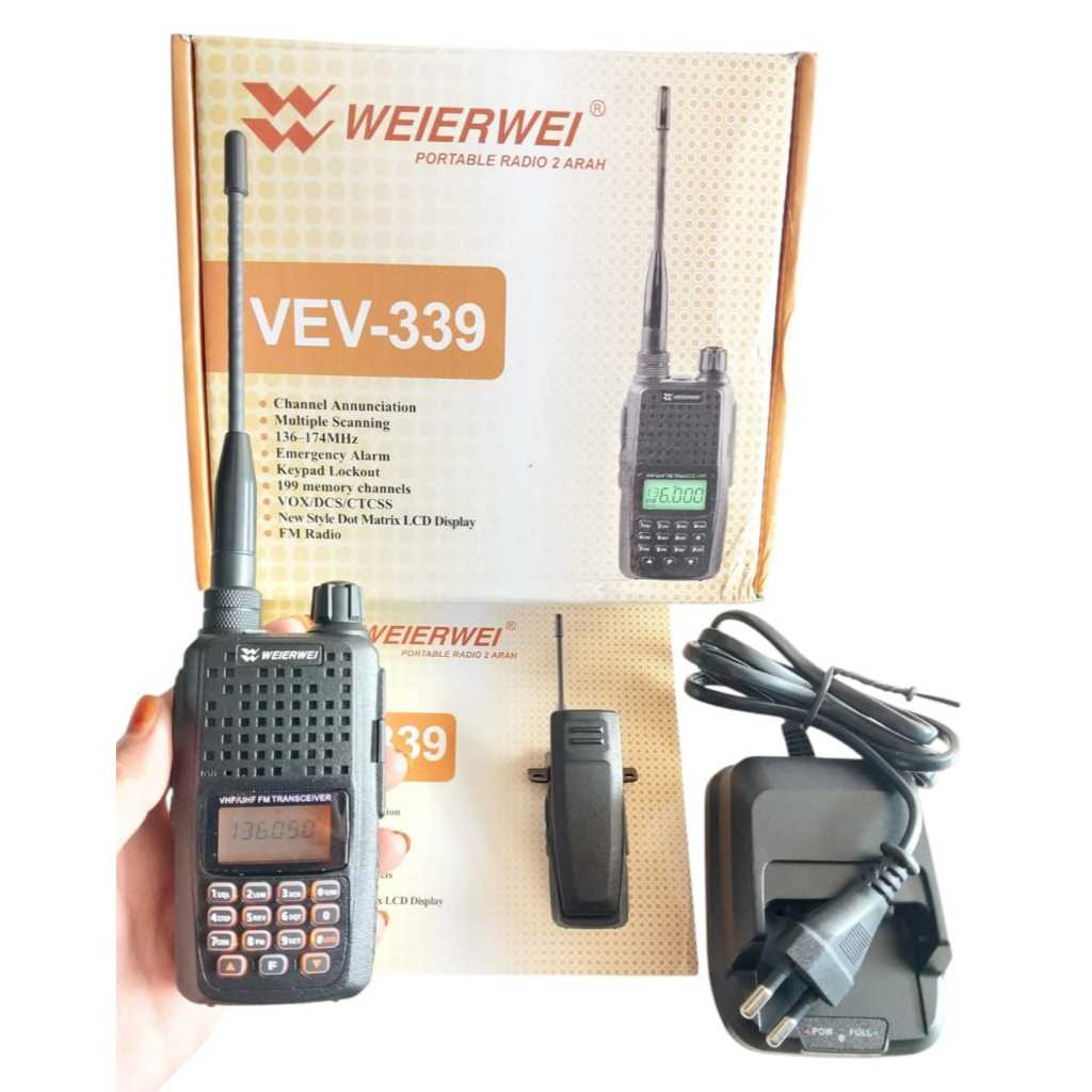 Jual RADIO HT GENGGAM MINI WEIRWEI VEV339 SINGLE BAND VHF | Shopee Indonesia