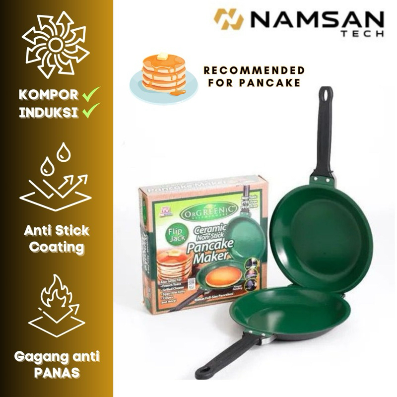 Jual Double Side Frying Pan Panci Pancake Panci 2 sisi Panci Induksi 2 ...