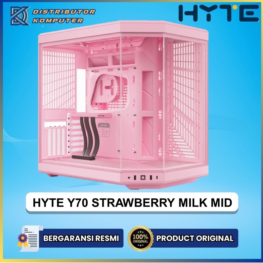 Jual HYTE GAMING CASE Y70 STRAWBERRY MILK MID TOWER ATX | Shopee Indonesia