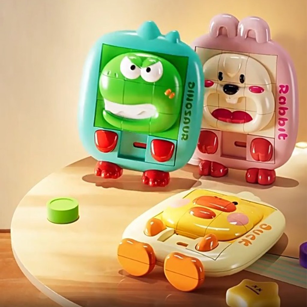 Jual Maianan anak puzzle geser 3D melatih sensorik mata dan tangan anak ...