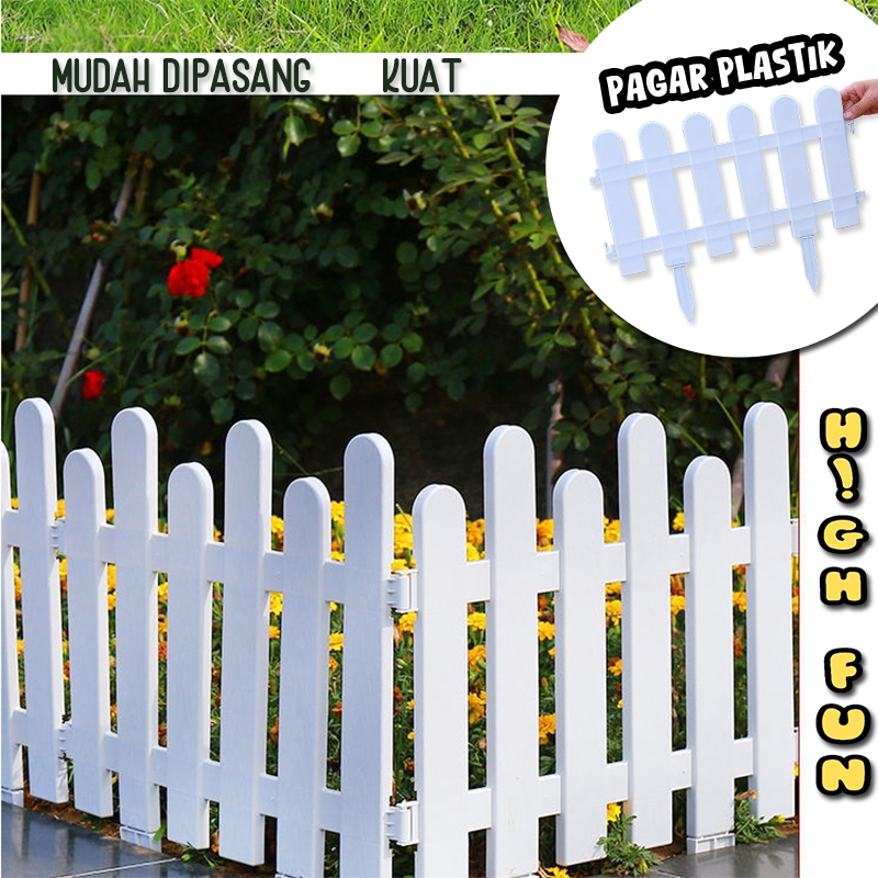 Jual HighFun Pagar Taman PVC Putih - Pagar Plastik Dekorasi DIY untuk ...
