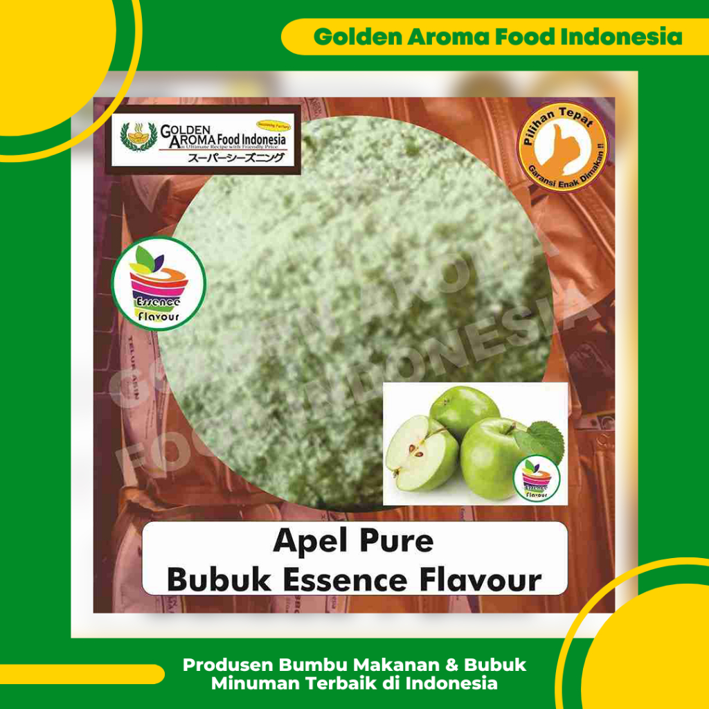 Jual Bubuk Apel Pure Efe 1/2 Kg Essen Flavor Ekstrak Apple Murni 500 ...
