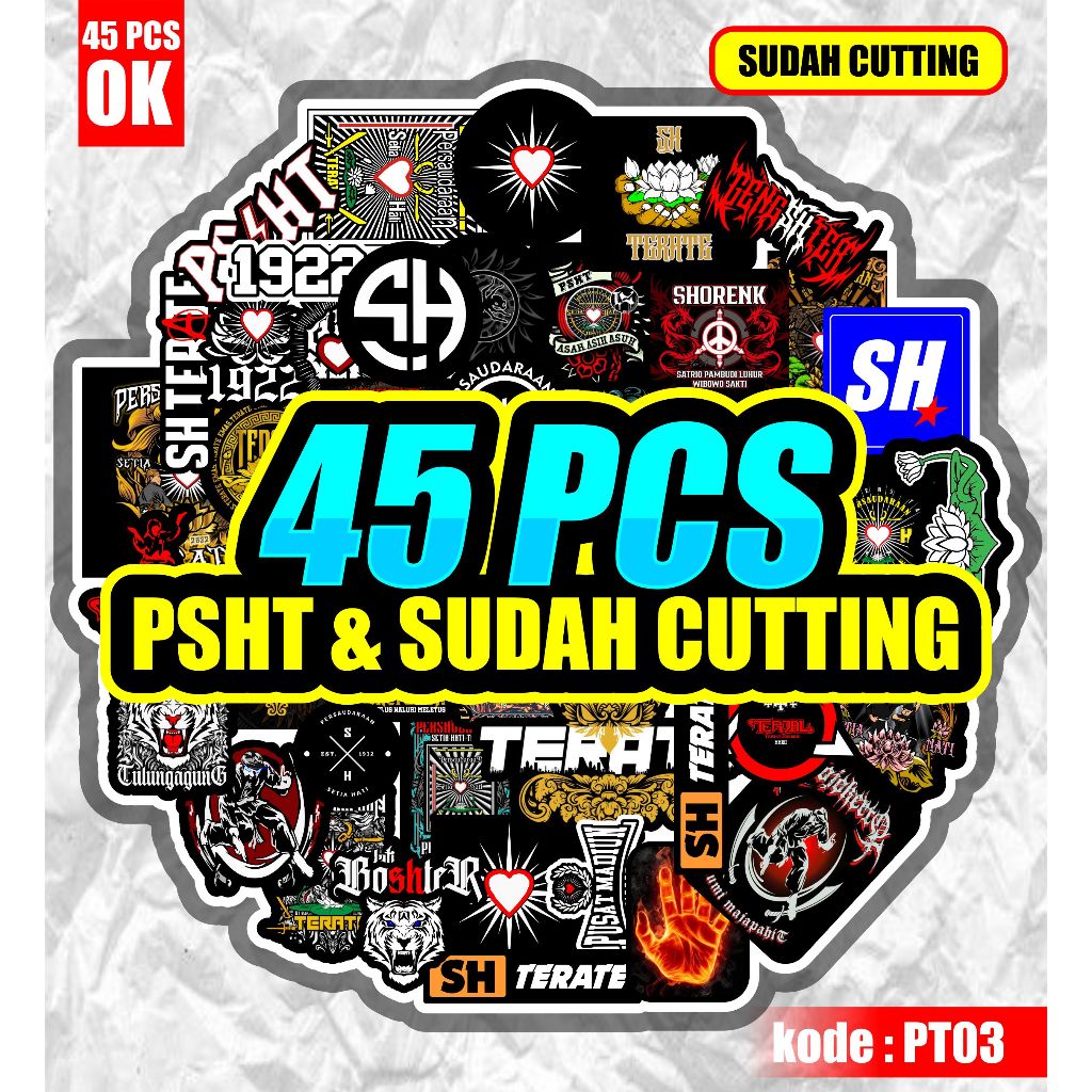 Jual Stiker PSHT isi 45pcs anti air sudah cutting | Shopee Indonesia
