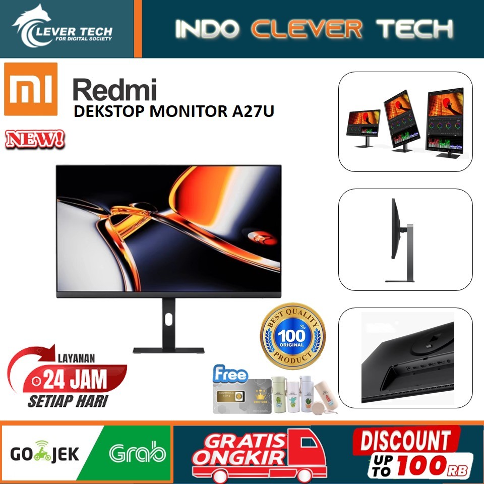 Jual Redmi Desktop Monitor 27 Inch IPS UHD 4K 100% sRGB P3 60Hz DP HDMI ...