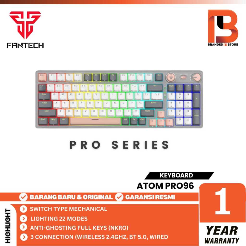 Jual FANTECH ATOM PRO SERIES WIRELESS Mechanical Gaming Keyboard ...