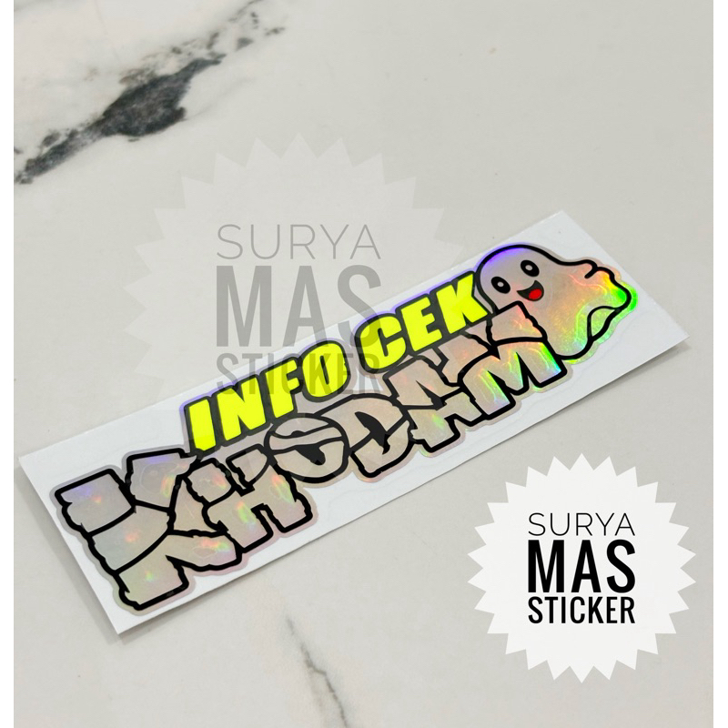 Jual stiker viral info cek khodam hologram motor | Shopee Indonesia