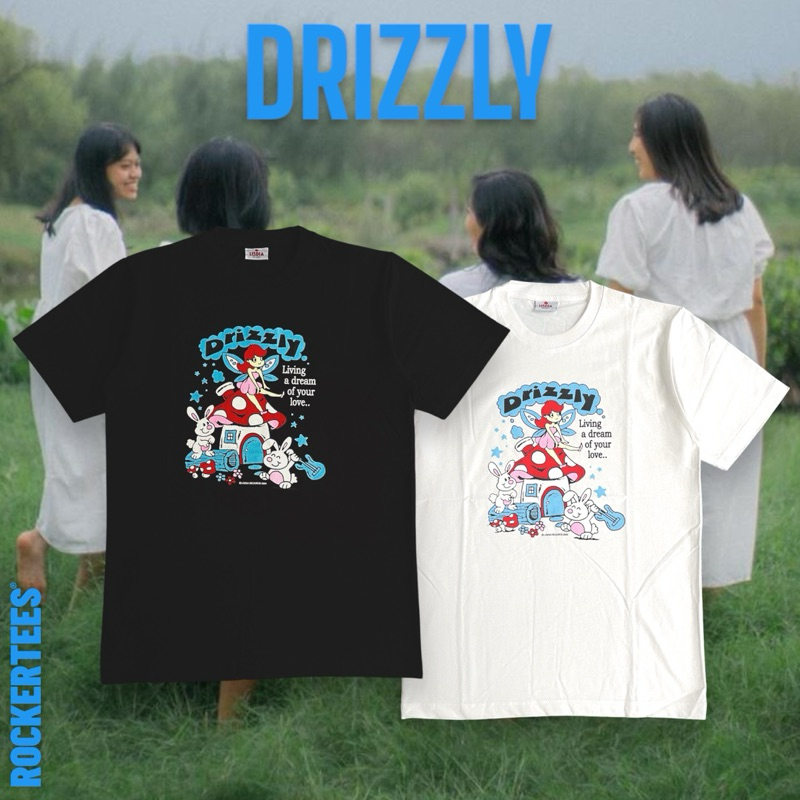 Jual DRIZZLY - LIVING A DREAM BLACK/WHITE T-SHIRT | ORIGINAL ...