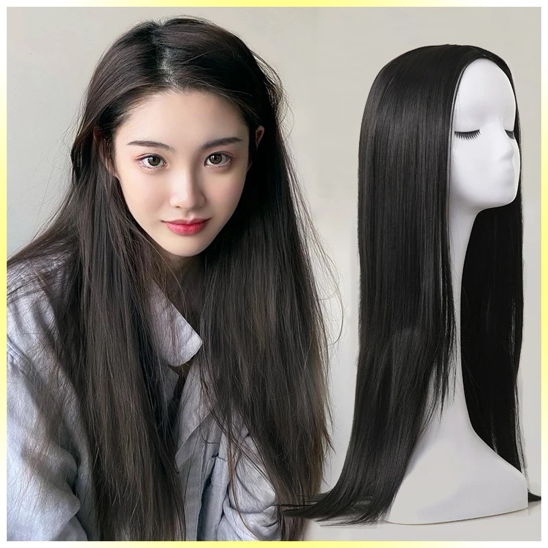 Jual Wig Rambut Palsu Long Straight Panjang Lurus Wanita Hair Extensiob ...
