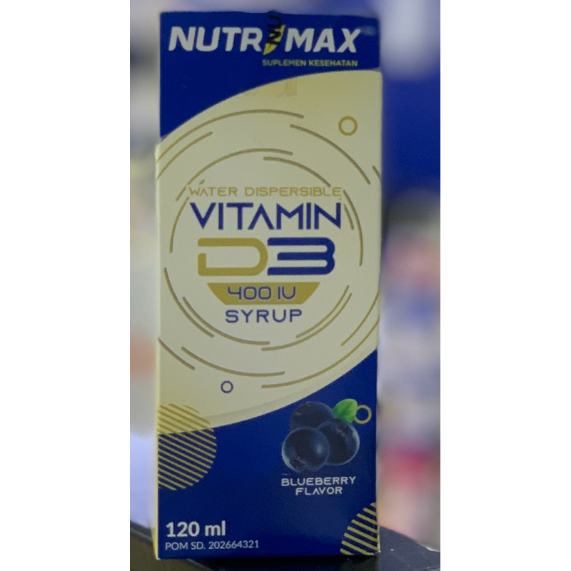 Jual NUTRIMAX VITAMIN D3 400 IU SYRUP 120ml | Shopee Indonesia