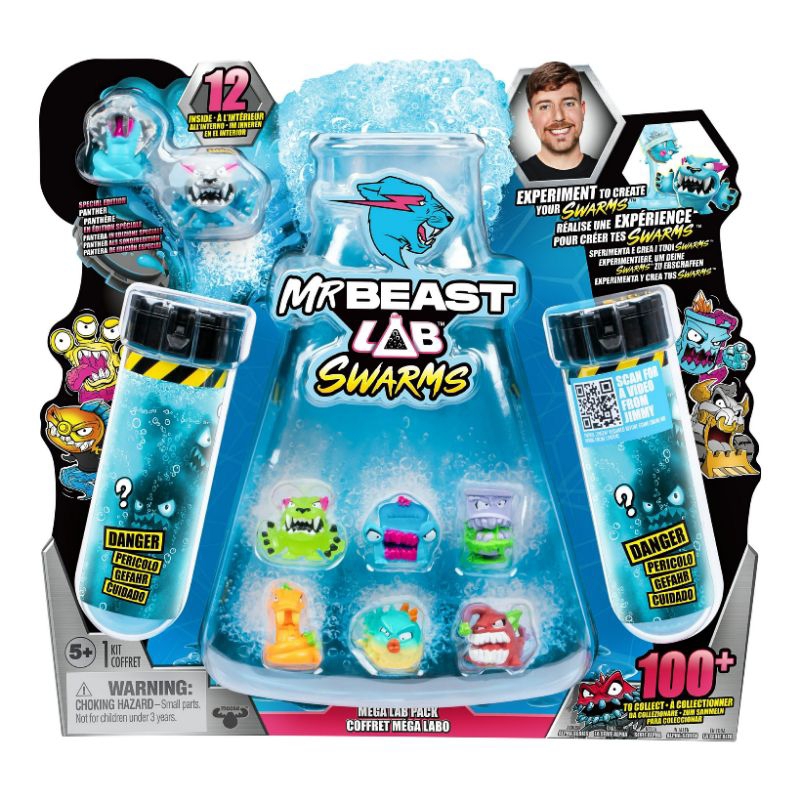 Jual mrbeast lab swarms lab 12 pack mrbeast themed swarms figure original | Shopee Indonesia